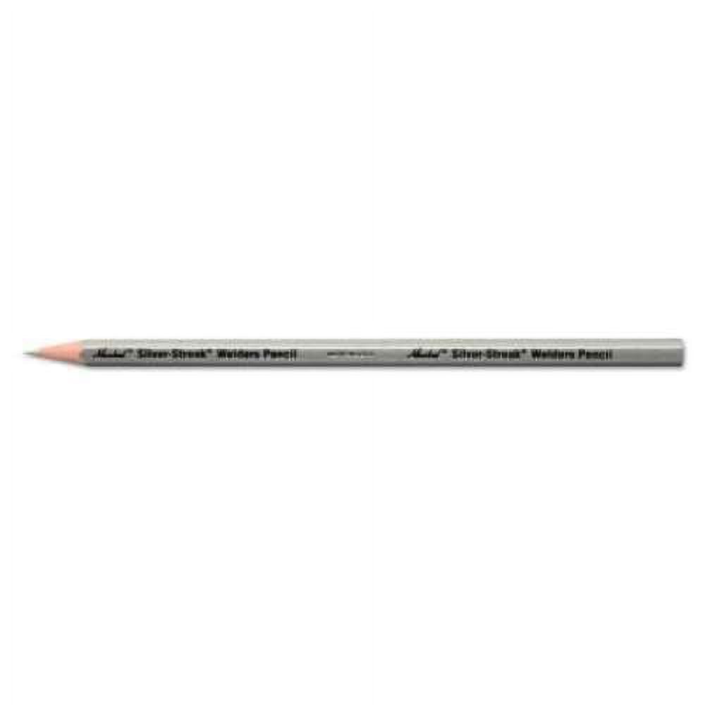 Markal Silver-Streak Welders Pencil, #2 Lead, 7 in, Silver - 1 Dozen ...