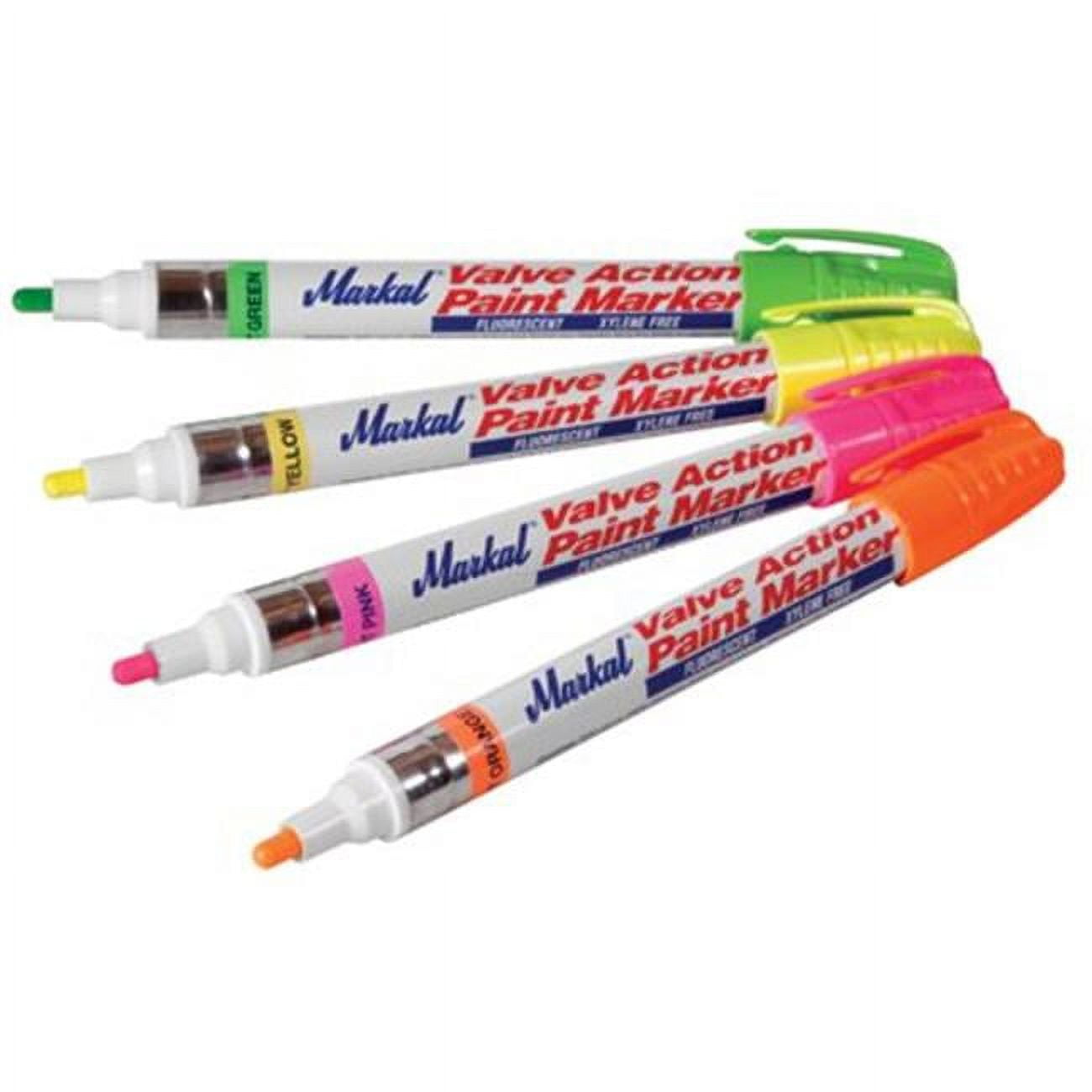 Markal Valve Action Paint Marker, Fluorescent Green, 1/8 in, Medium - 1 ...