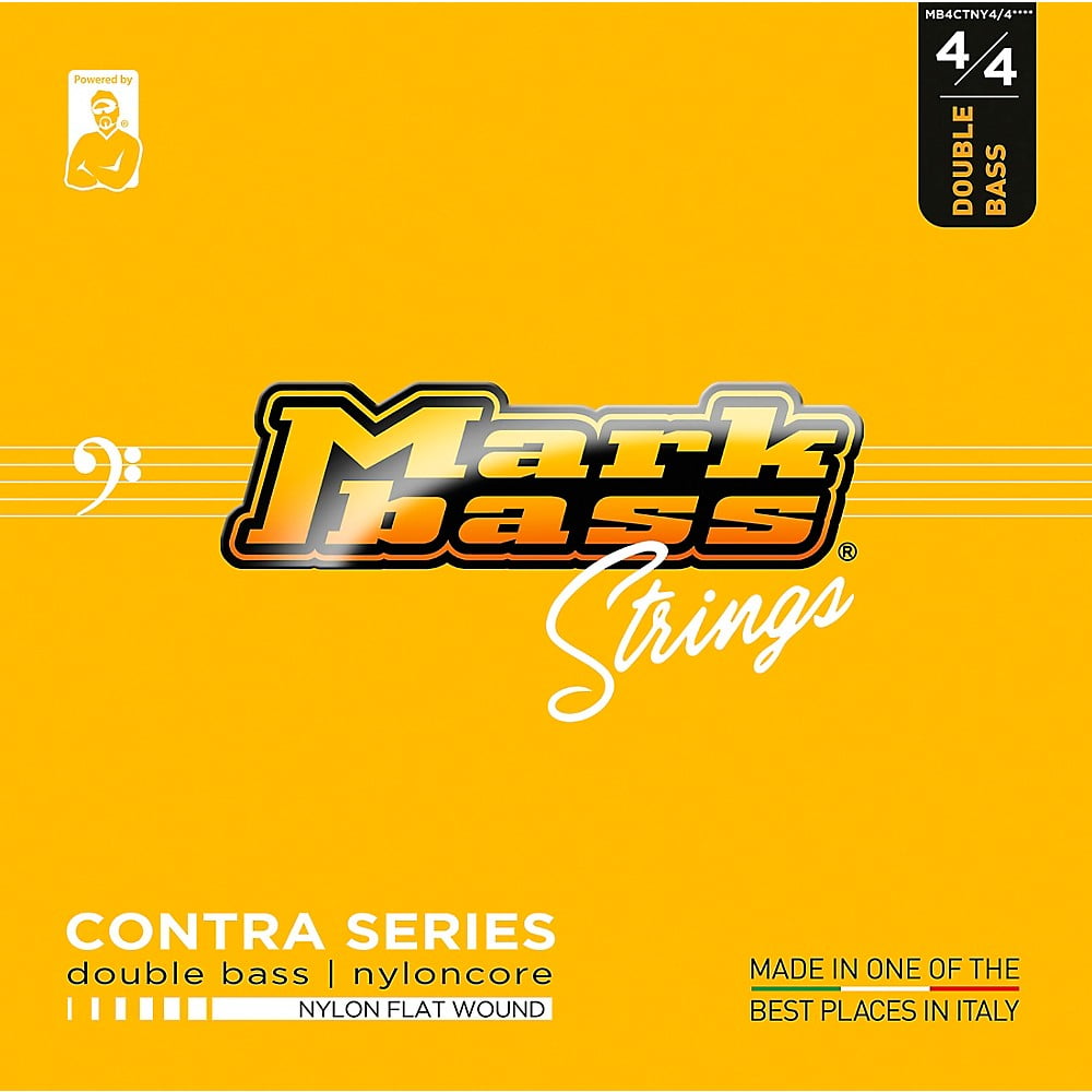 Markbass Contra Series Nylon Flat Wound Nyloncore Double Bass Strings 4 ...