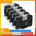 Markdomain 6-Pack Label Tape for Brother P Touch, TZe-231, Black/White ...