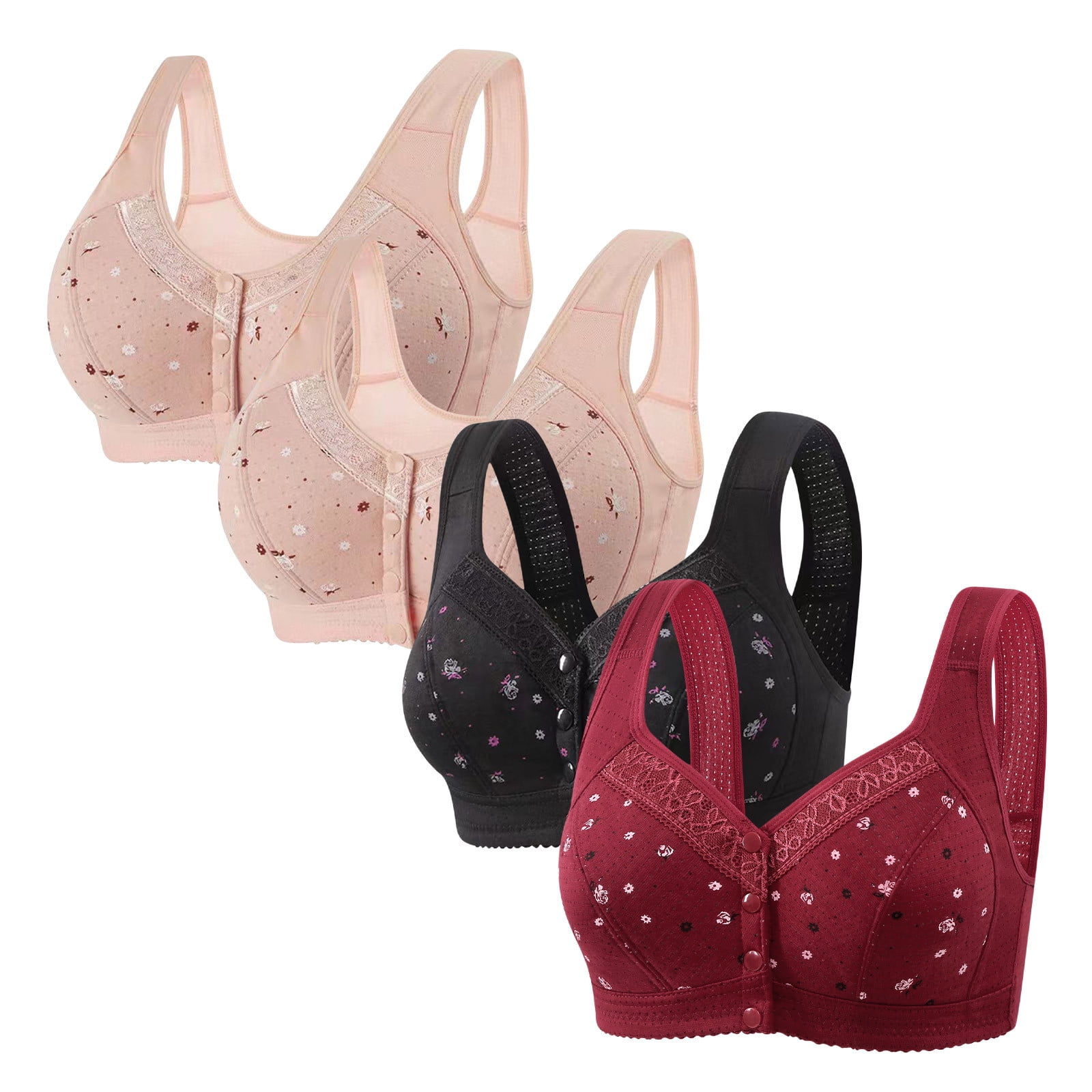 Marked Down,Comfortable Lace Bra, Breathable Underwire-Free, Soft ...