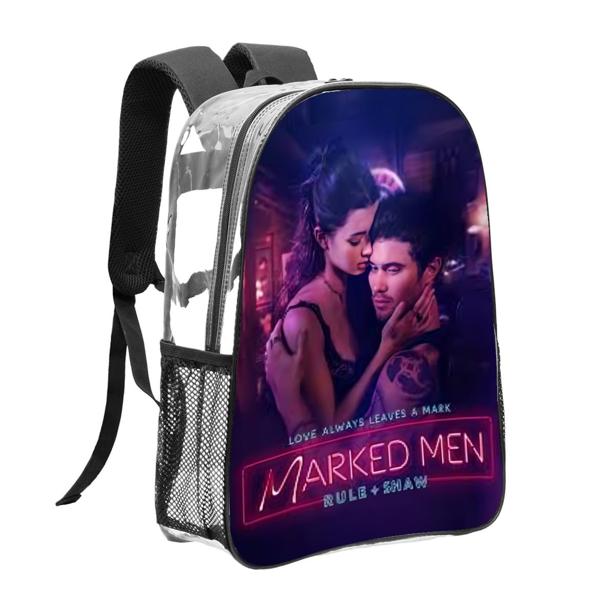 Marked Men Rule + Shaw Pattern Transparent Backpack Lightweight And ...