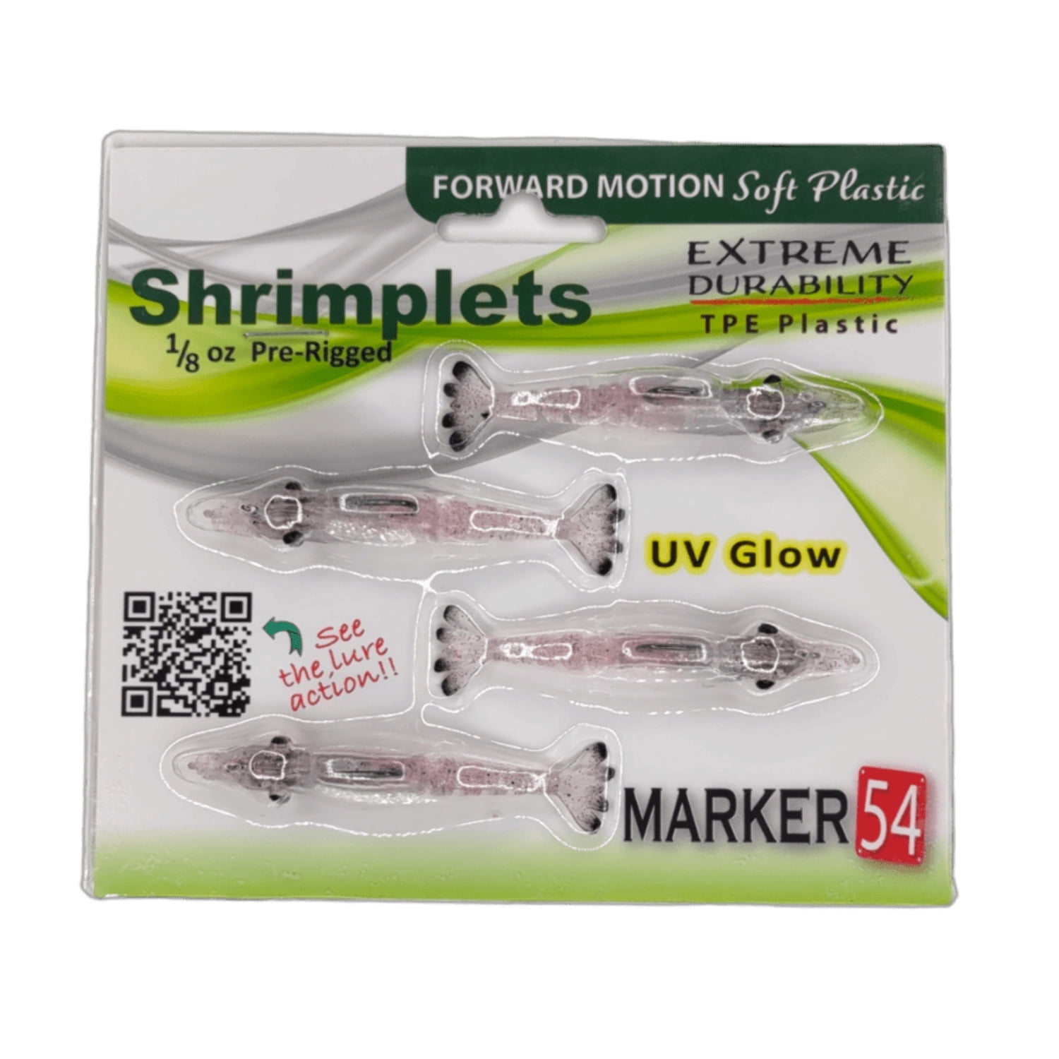 Marker 54 Shrimplets - Soft Plastic Shrimp Lure - 2.5" 4pk - Walmart.com