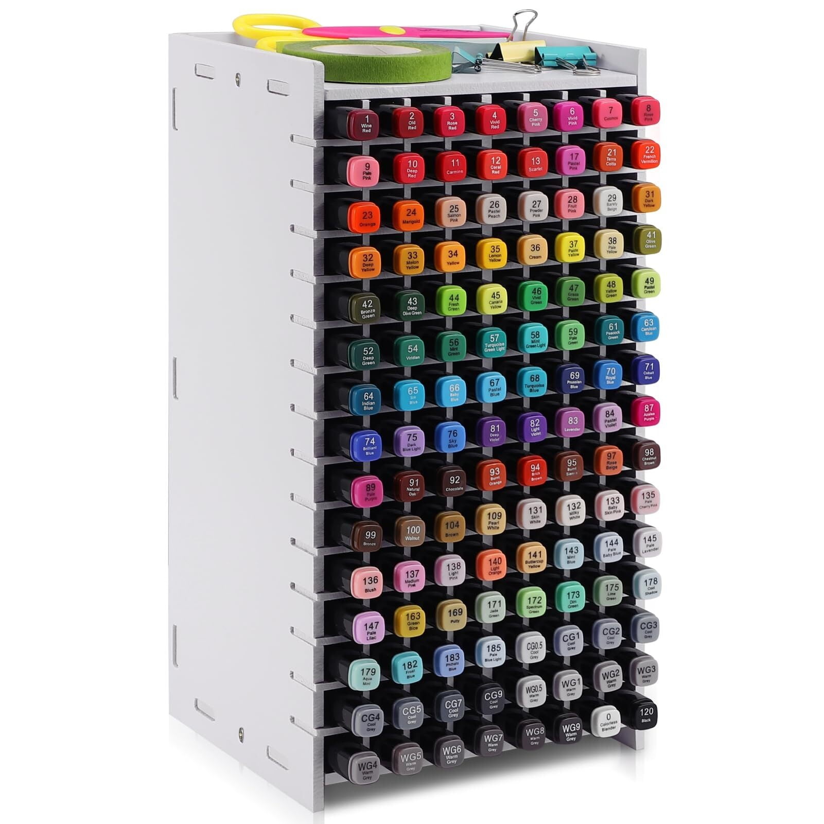 Marker Organizer, 120 Slots Marker Holder Organizer, Marker Storage ...