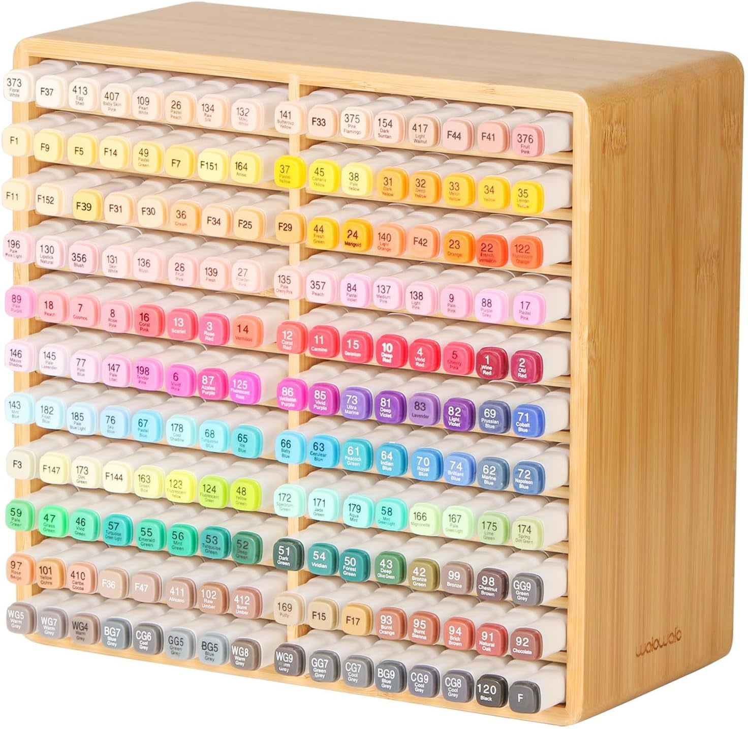 Marker Organizer Hold 176 Markers Mothers Day Gifts Bamboo Pen Holder ...