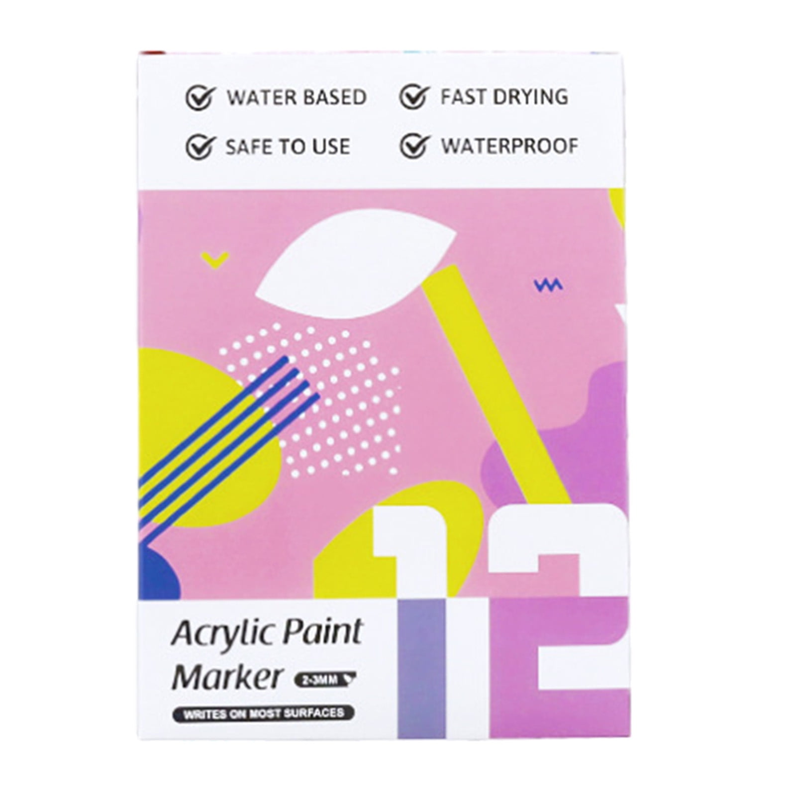 Marker for Drawing Effects and Calligraphy, Flexible Brush Tips,2ml ...