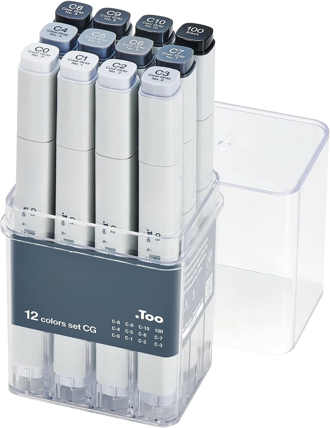 Markers 12-Piece Cool Gray Set - Walmart.com