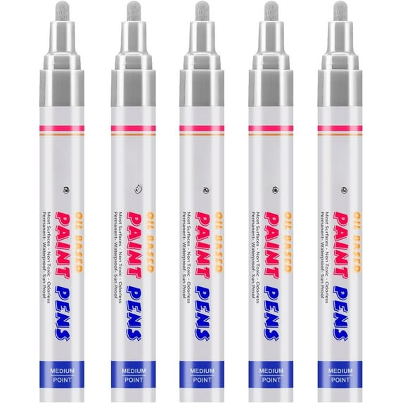 Markers, 5 Oil-Based Quick Dry Permanent Pen Set for Rocks Painting ...
