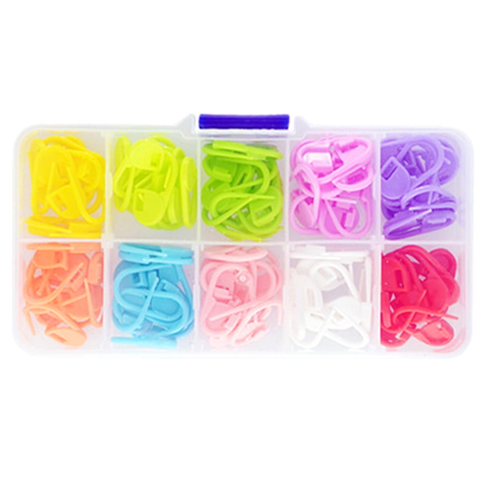 Markers for Knitting Plastic Stitch Needle Clip Crochet Needles Gloves ...