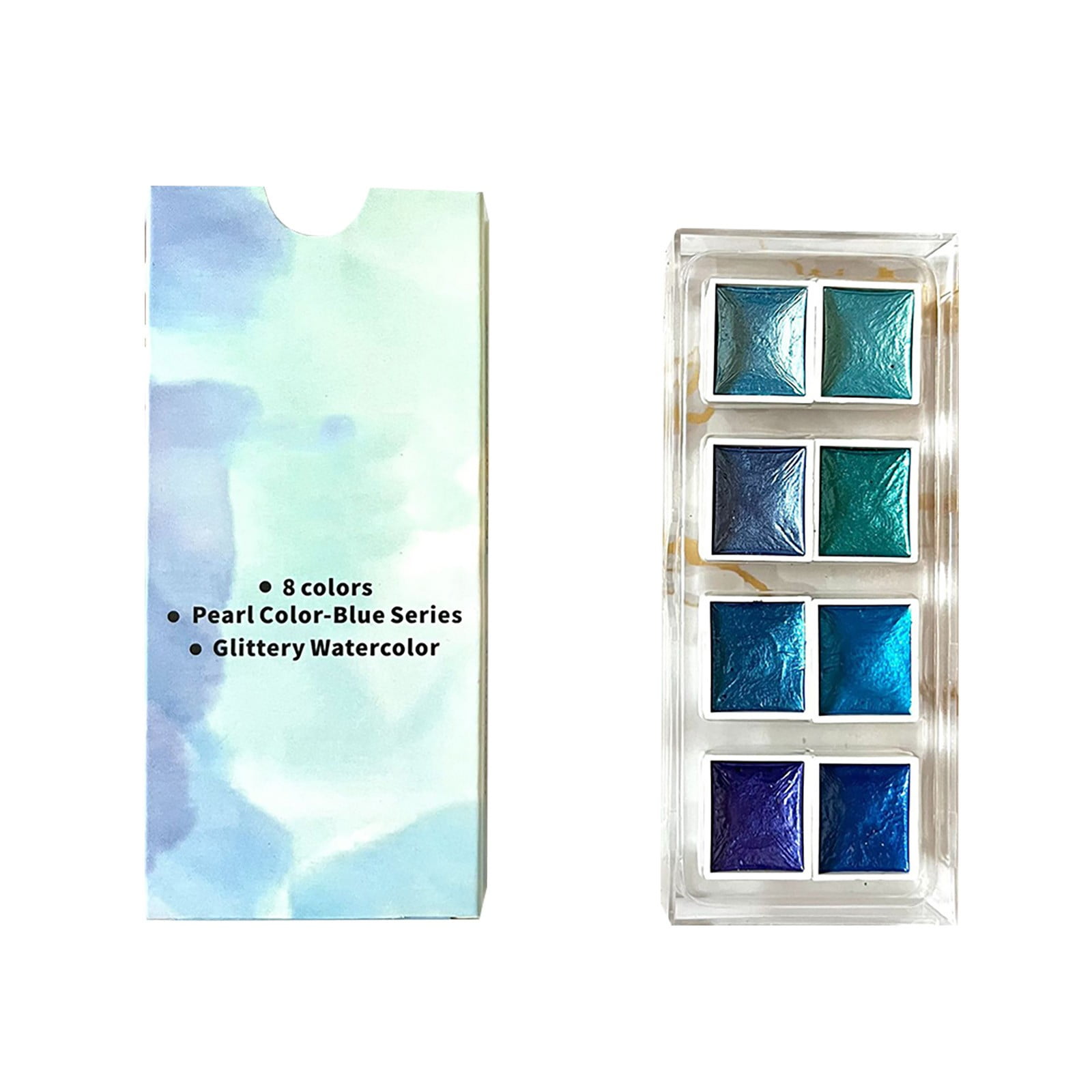 Markers for s_ch_ool! 8 Color Glitter Watercolor Paints Set Pearlescent ...