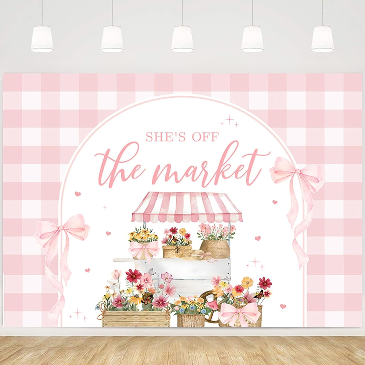 She's Off The Market Bridal Shower Decorations Farmer Market Floral ...