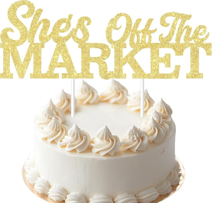 She's Off The Market Cake Topper Bridal Shower Party Decorations ...