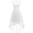 Market In The Box Womens Lace Dress Vintage Floral Sleeveless Hi Lo