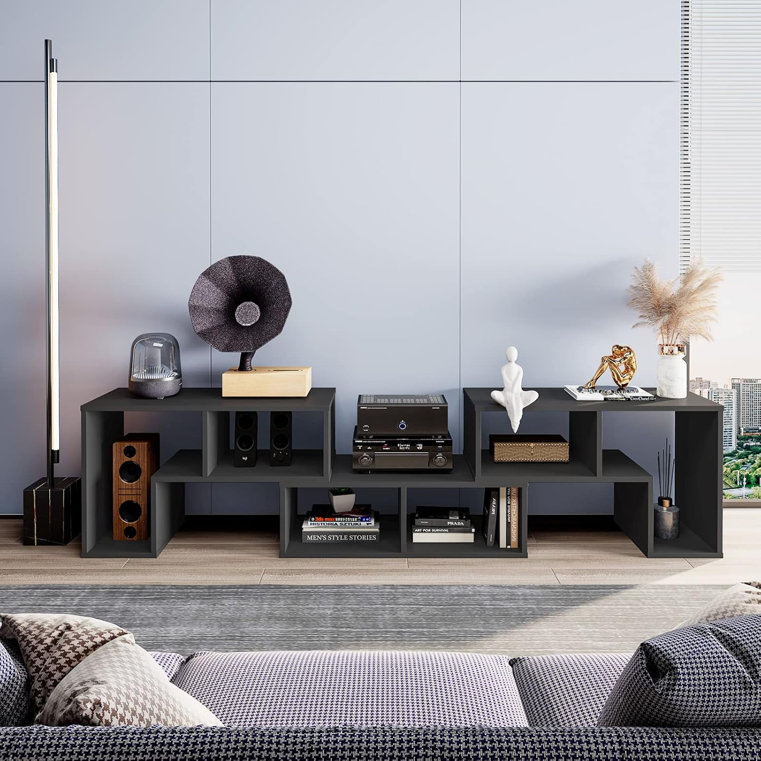 MarketLane 3 Pieces Console TV Stand, Free-Combination Entertainment ...