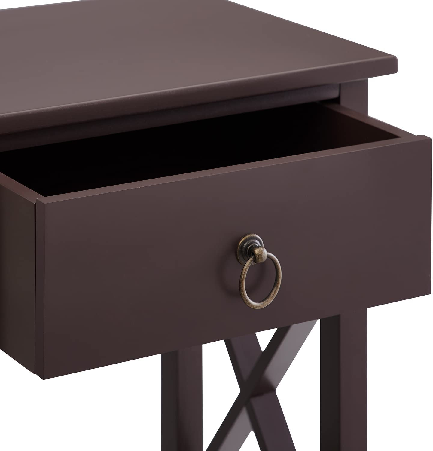 MarketLane Alisa 1.8 feet Small Profile Night Stand,Bedside Table,Side ...