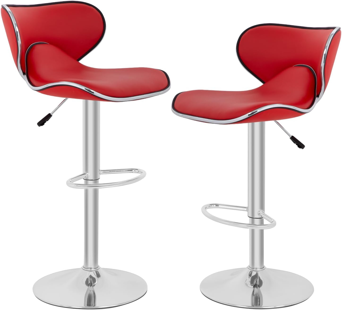 MarketLane Bar Stools Counter Stools with Height Adjustable Swivel ...