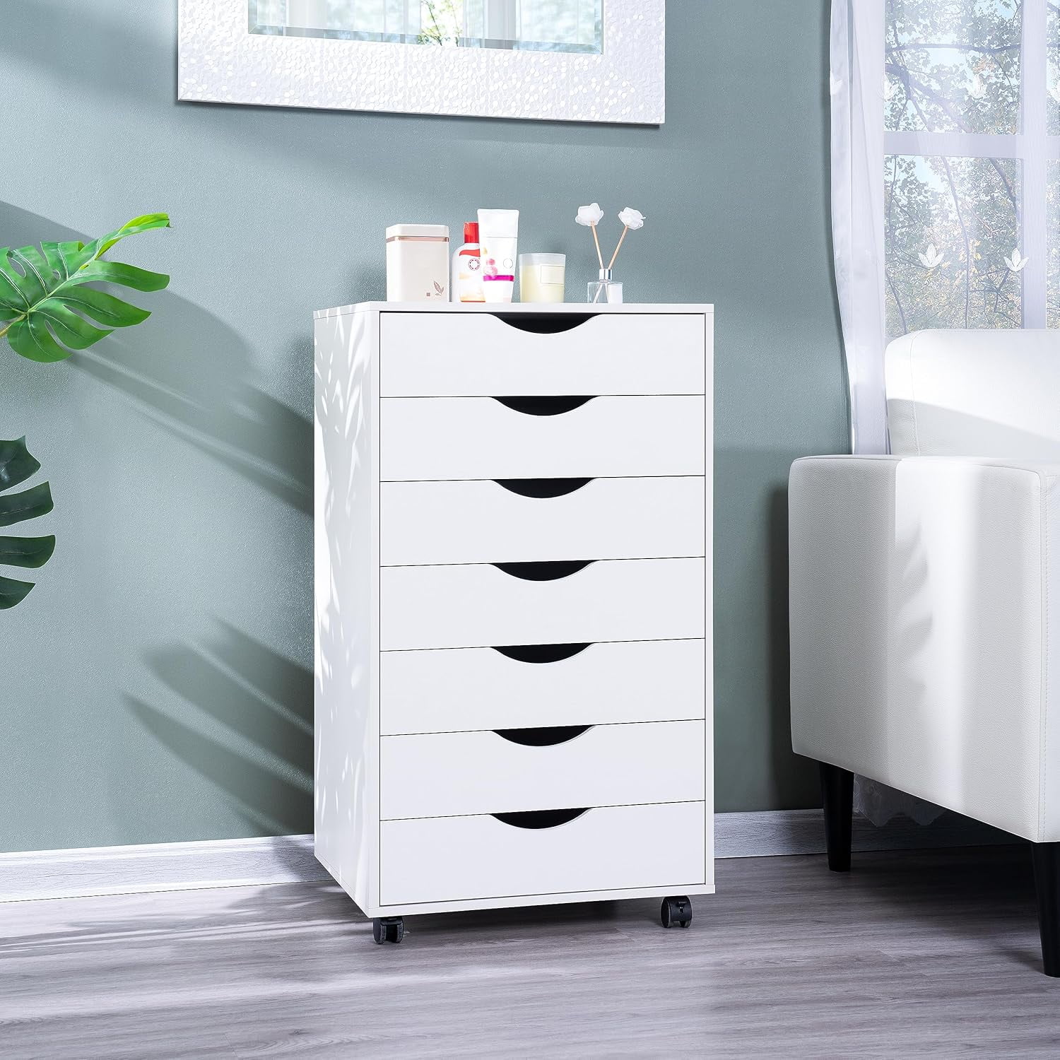 MarketLane Debbie 7-Drawer Chest - Versatile Storage Cabinet with ...