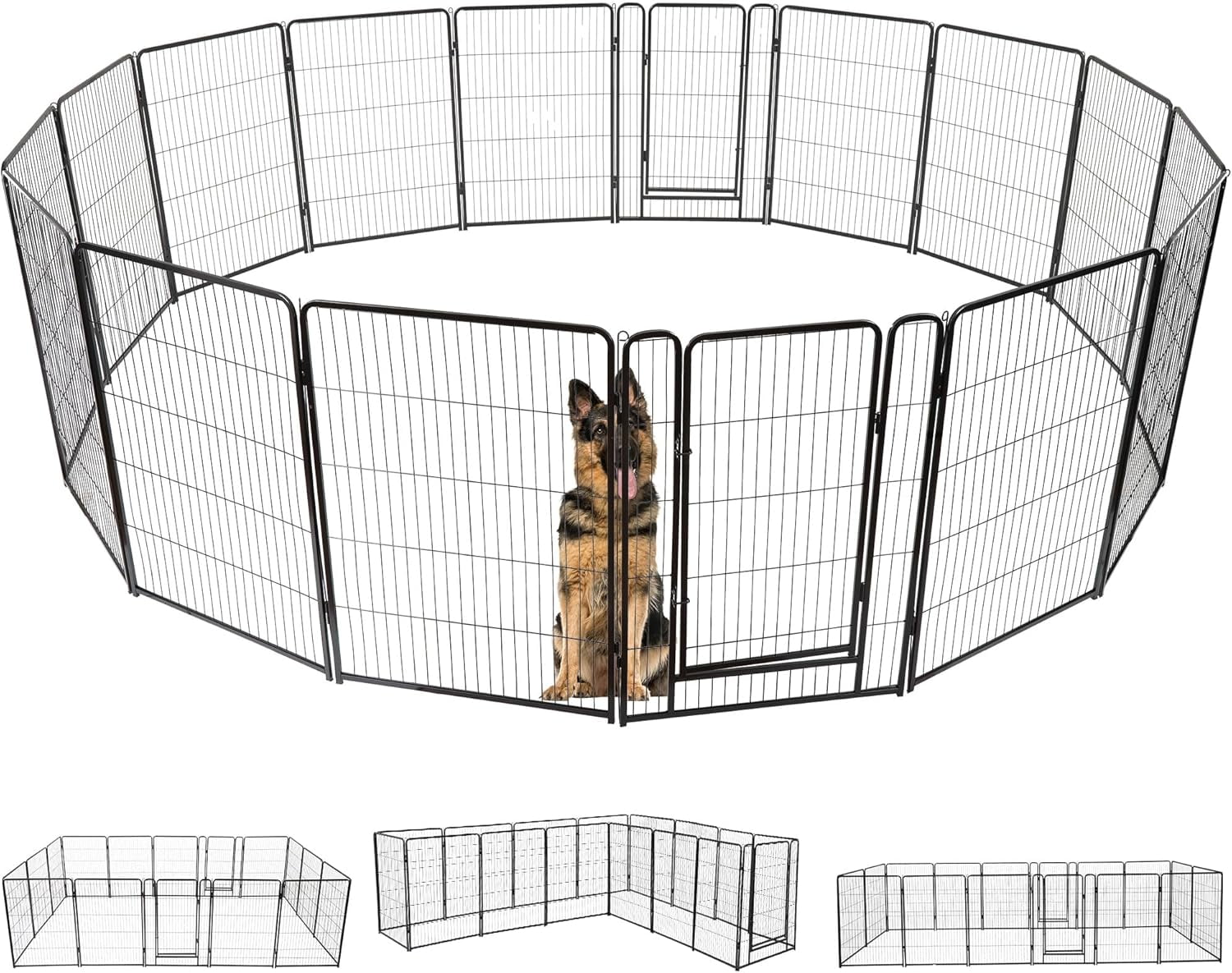 MarketLane Dog Playpen Indoor Metal Dog Pen Pet Dog Fence Outdoor ...