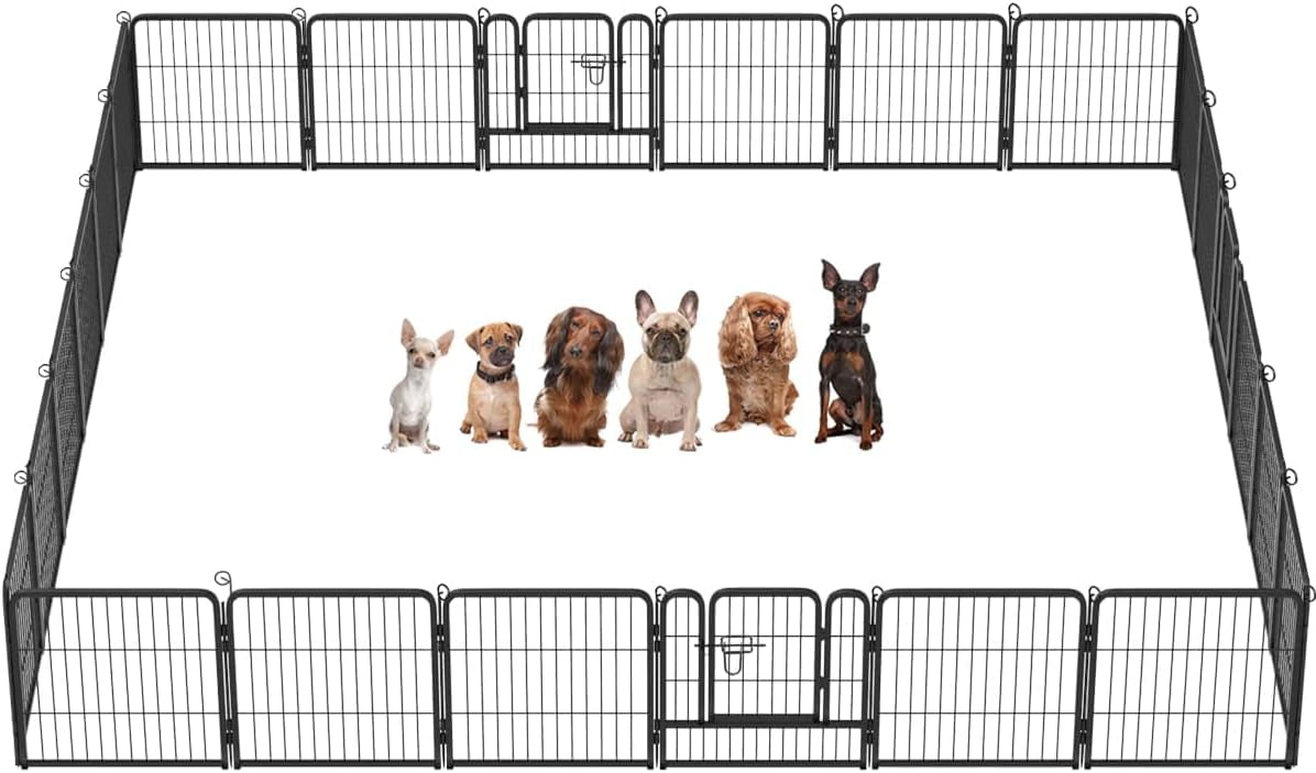 MarketLane Dog Playpen Indoor Metal Dog Pen Pet Dog Fence Outdoor ...