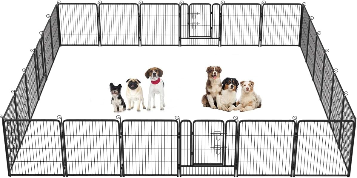 MarketLane Dog Playpen Indoor Metal Dog Pen Pet Dog Fence Outdoor ...