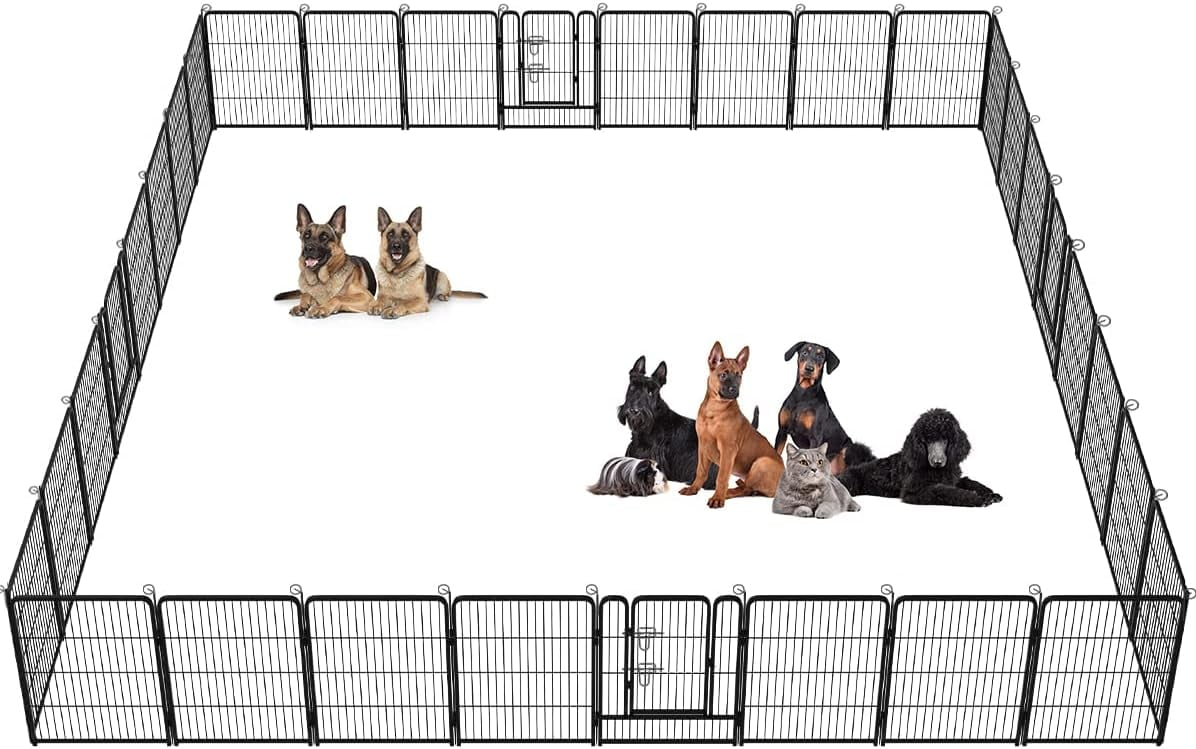 MarketLane Dog Playpen Indoor Metal Dog Pen Pet Dog Fence Outdoor ...