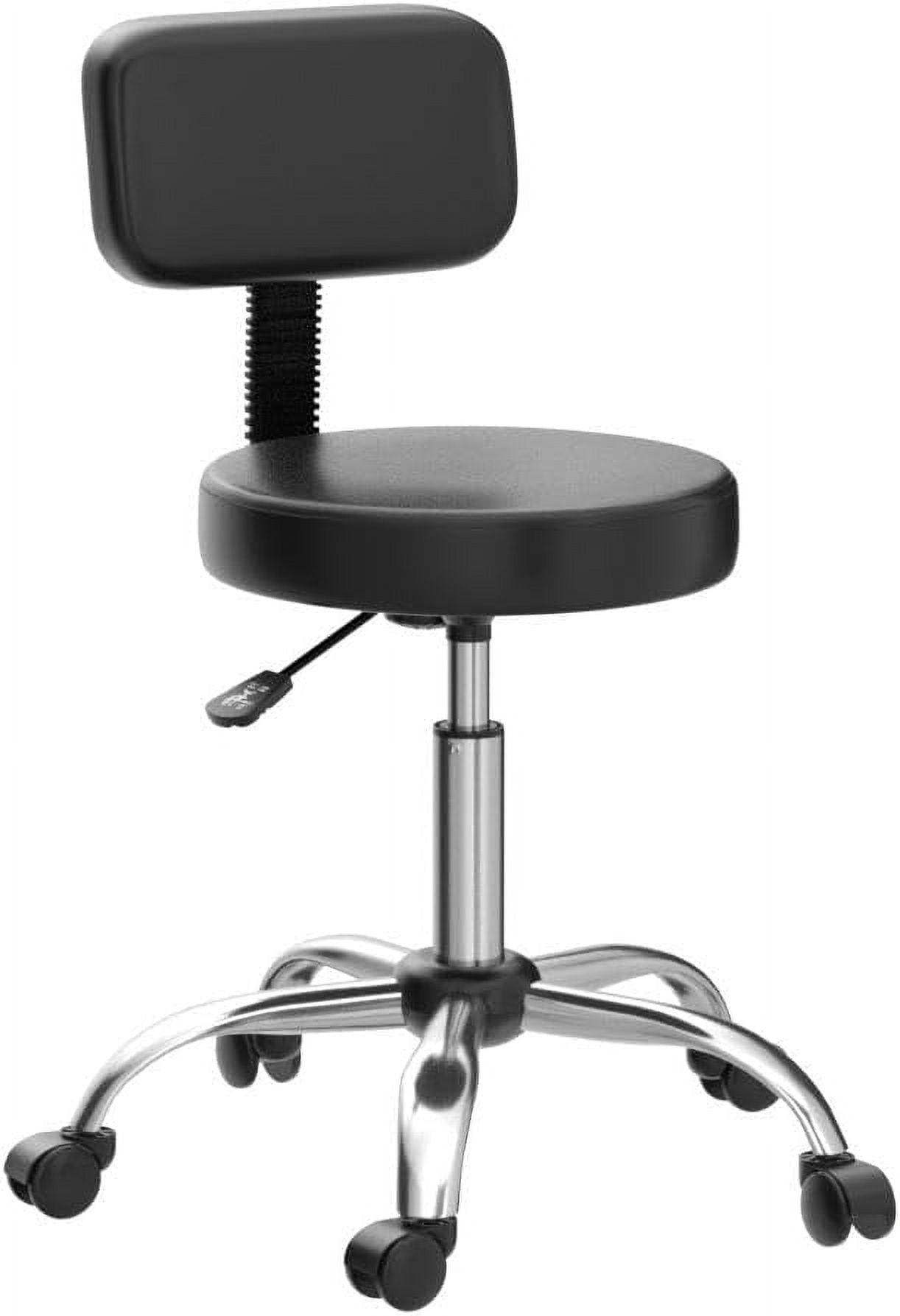 MarketLane Drafting Adjustable Stool with Back,Salon Adjustable Height ...