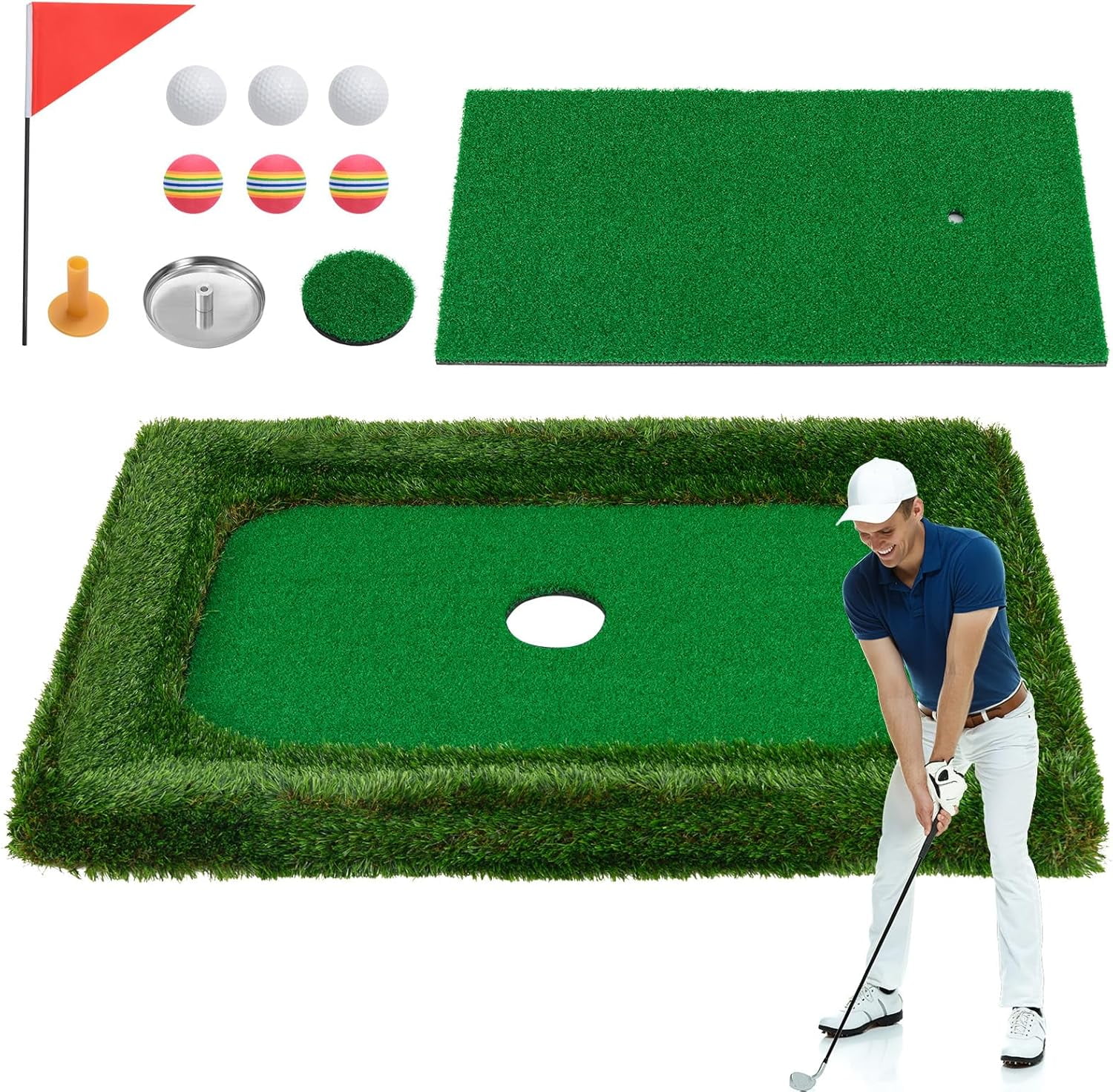 MarketLane Floating Golf Green for Pool, Floating Chipping Green ...
