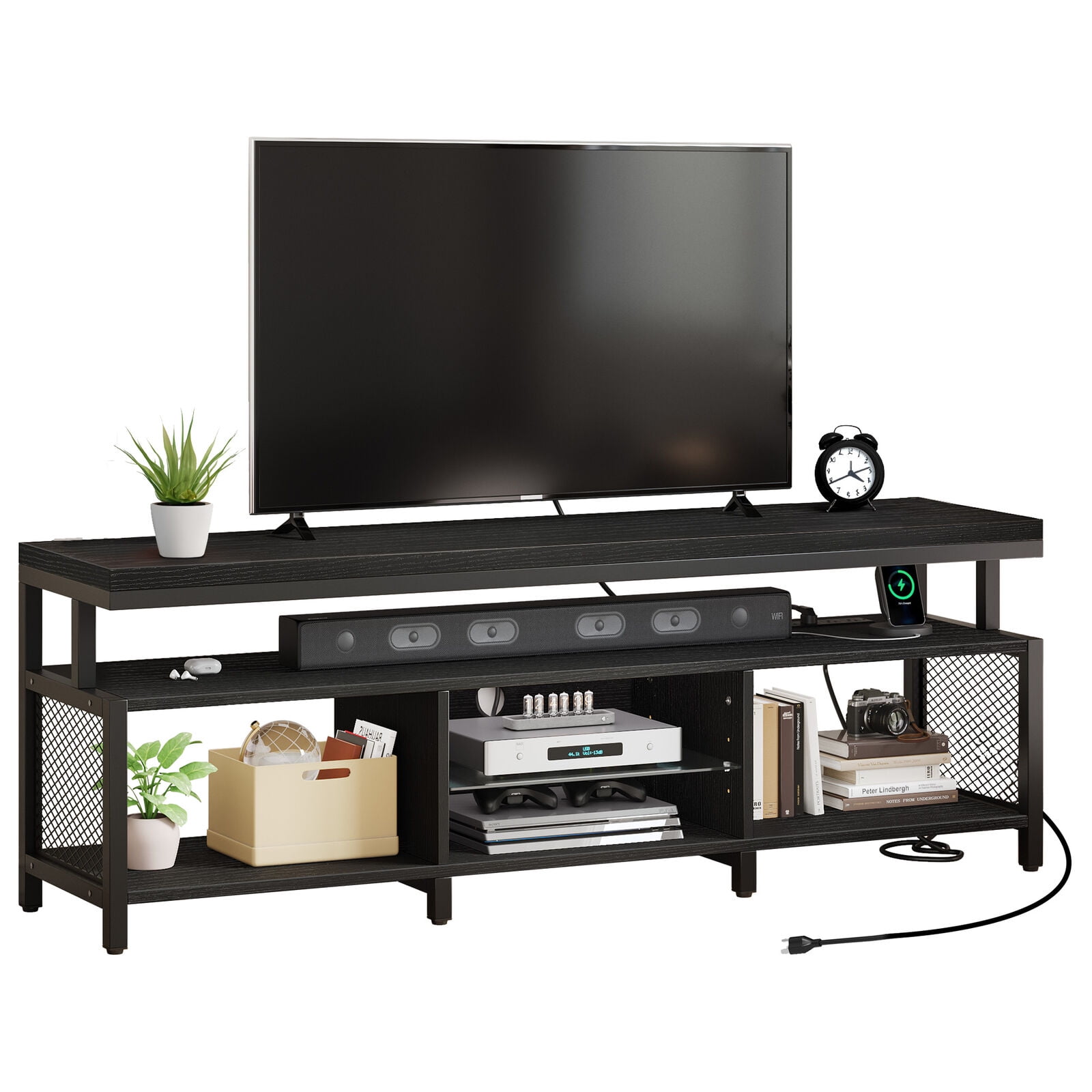 MarketLane LED Television Stands w/Power Outlets for 70/65 inch, Modern ...
