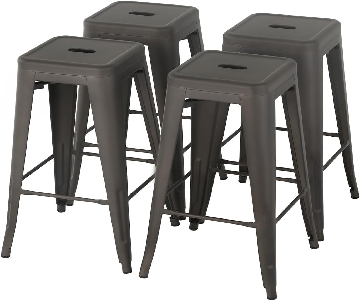 MarketLane Metal Bar Stools Set of 4 Counter Height Bar Stools 24 ...