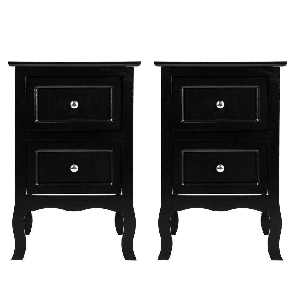 MarketLane Nightstand Set of 2 for Bedroom, Vintage Small Night Stand ...