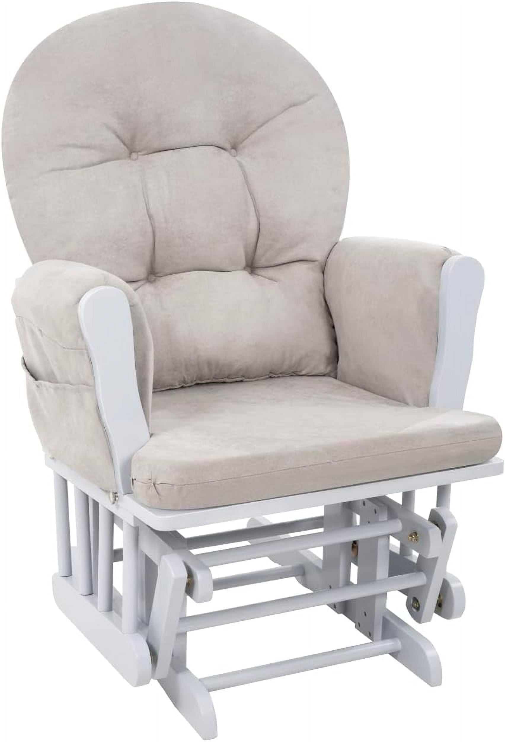 MarketLane Nursery Glider&Ottoman Sets,Reclining Glider Rocker with Ottoman,Nursery Rocking ...