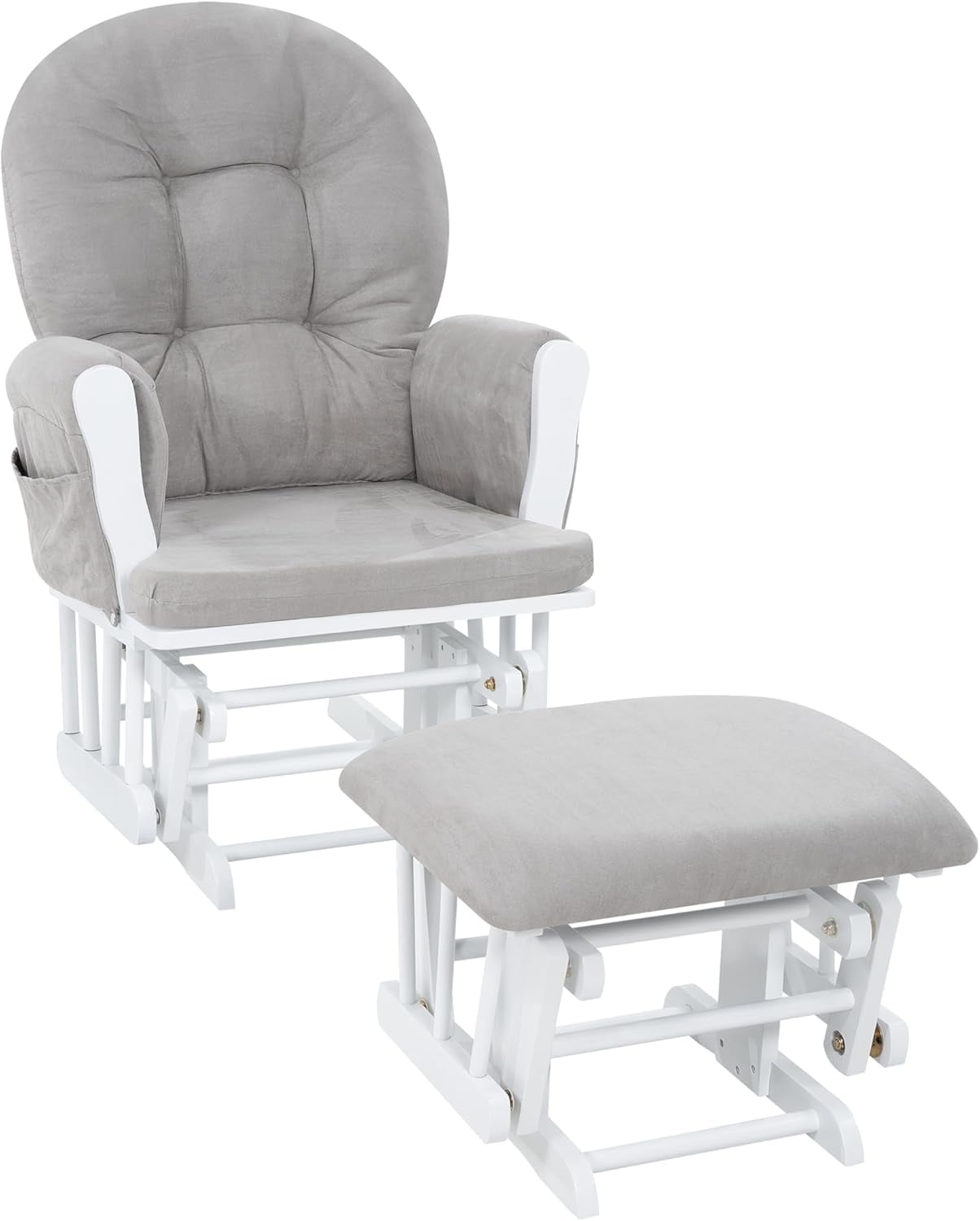 MarketLane Nursery Glider & Ottoman Sets, Reclining Glider Rocker with ...