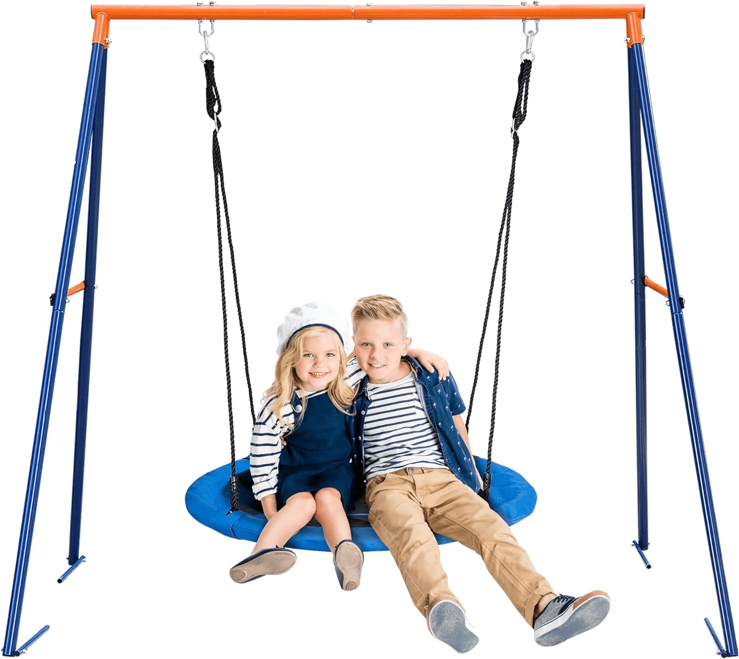 MarketLane Outdoor Kids Swing Set 40 inch Saucer Swing with Frame Combo ...