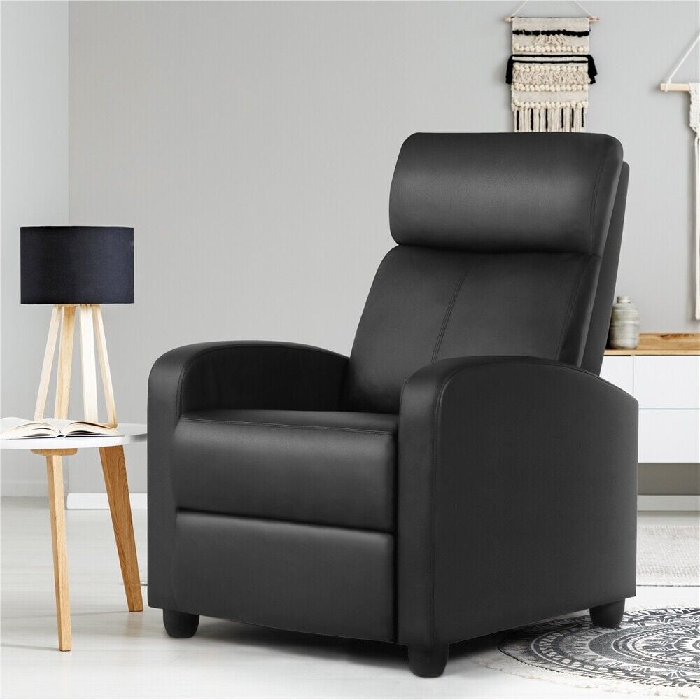 MarketLane Recliner Chair PU Leather Recliner Sofa Home Theater Seating ...