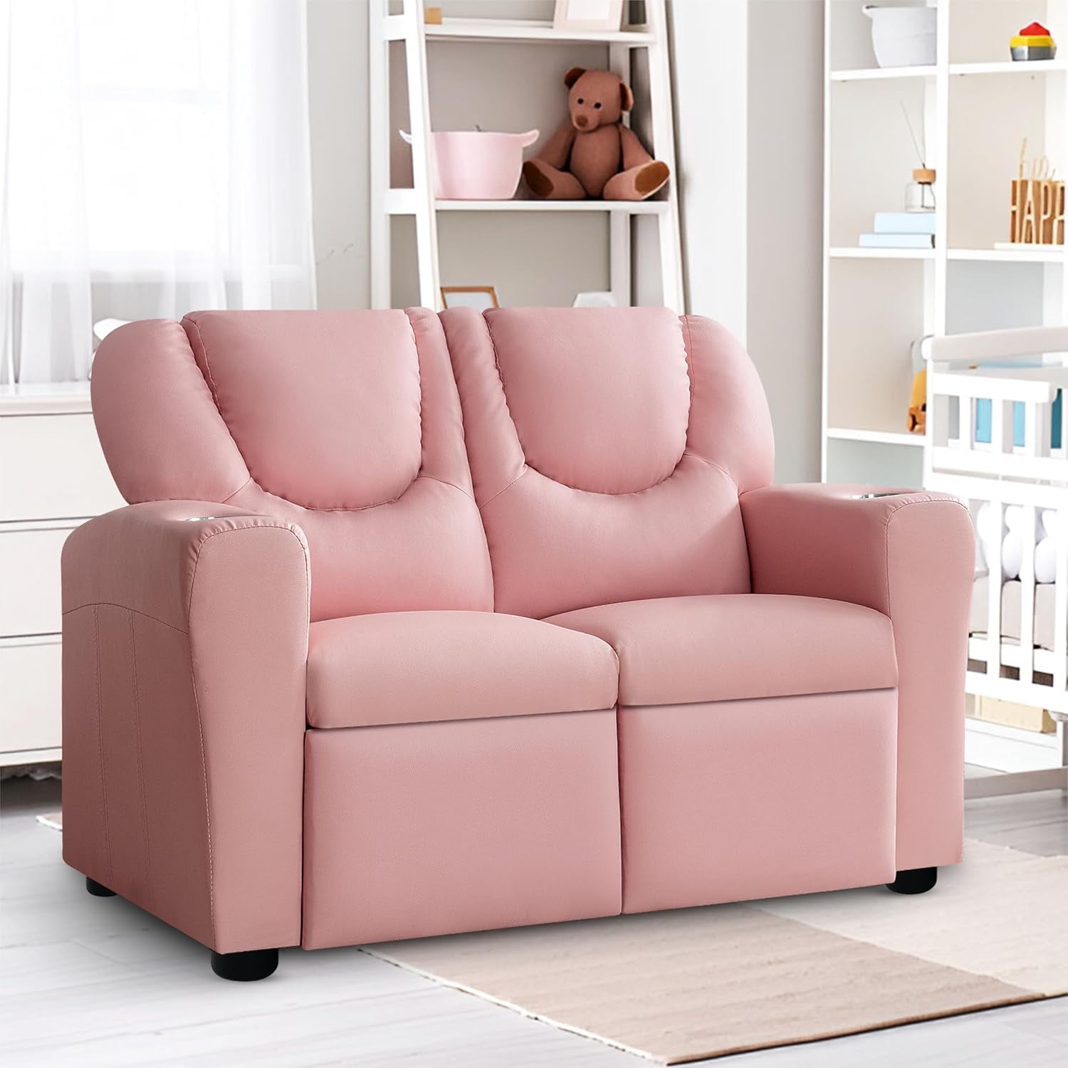MarketLane Suri Push Back Kids Recliner Chair with Footrest & Cup ...