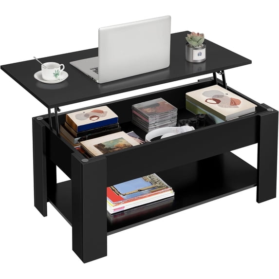 MarketLane Wooden Coffee Table, Lift Top Coffee Table with Large Hidden ...