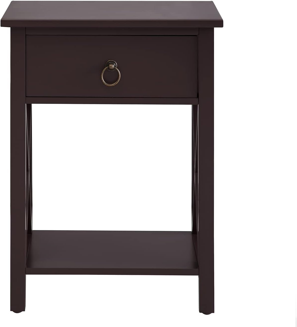 MarketLane Wooden End Table with Storage Shelf, Night Stands for ...