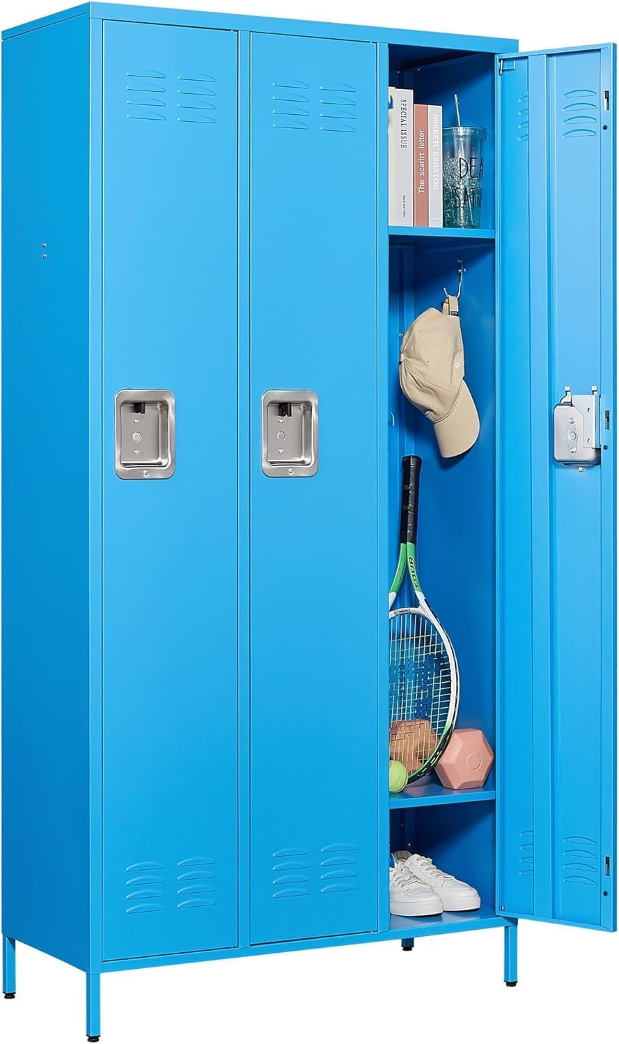 MarketLaneMetal Lockers for Employees Storage Locker with Shelves and ...