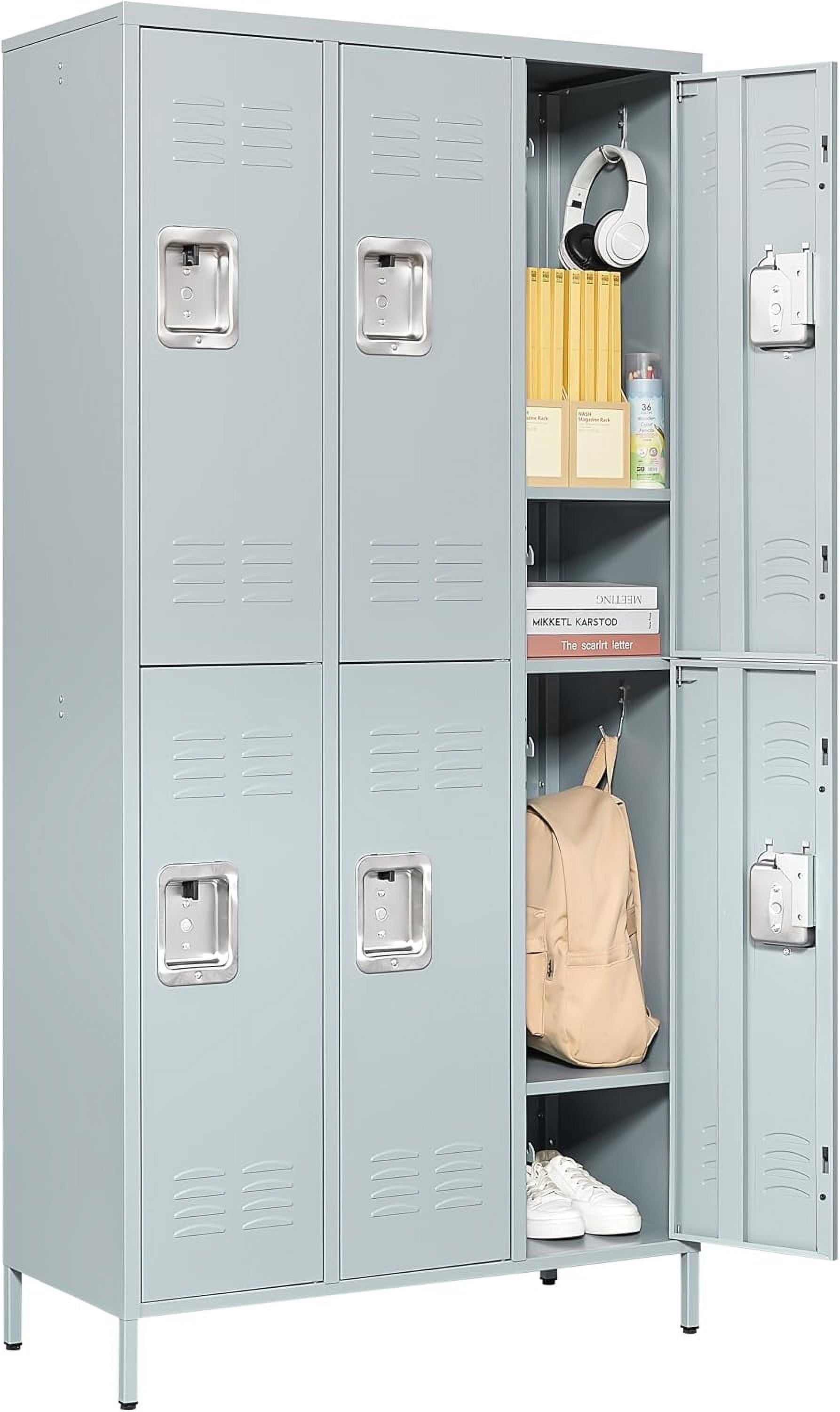 MarketLaneMetal Lockers for Employees Storage Locker with Shelves and ...