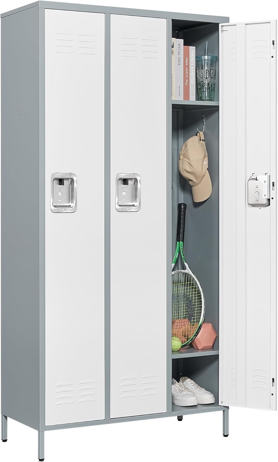MarketLaneMetal Lockers for Employees Storage Locker with Shelves and ...