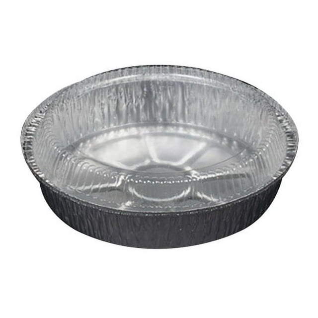 MarketPro Thermoformed Plastic Round Container Lid For 9" Aluminum ...