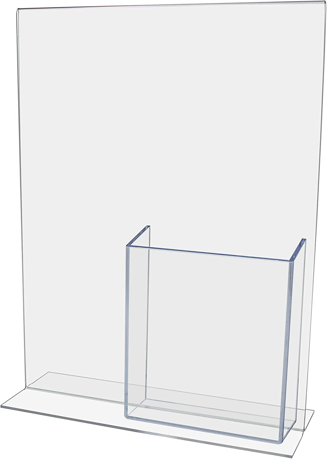 Marketing Holders 10 Pack Sign Holder for 8.5" x 11" Signs Countertop ...