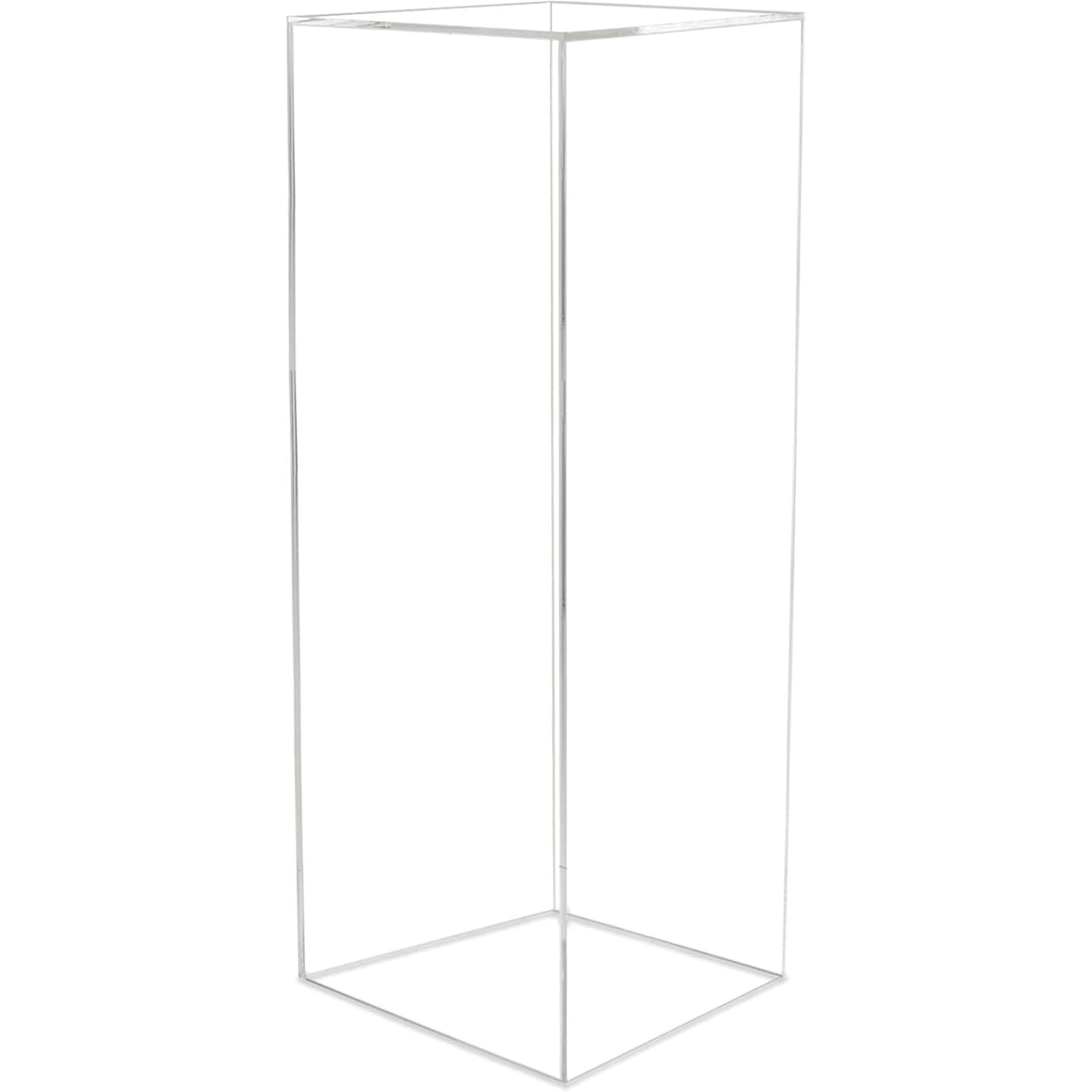 Marketing Holders Clear Acrylic Display Riser 12" x 12" x 32" No Lid ...