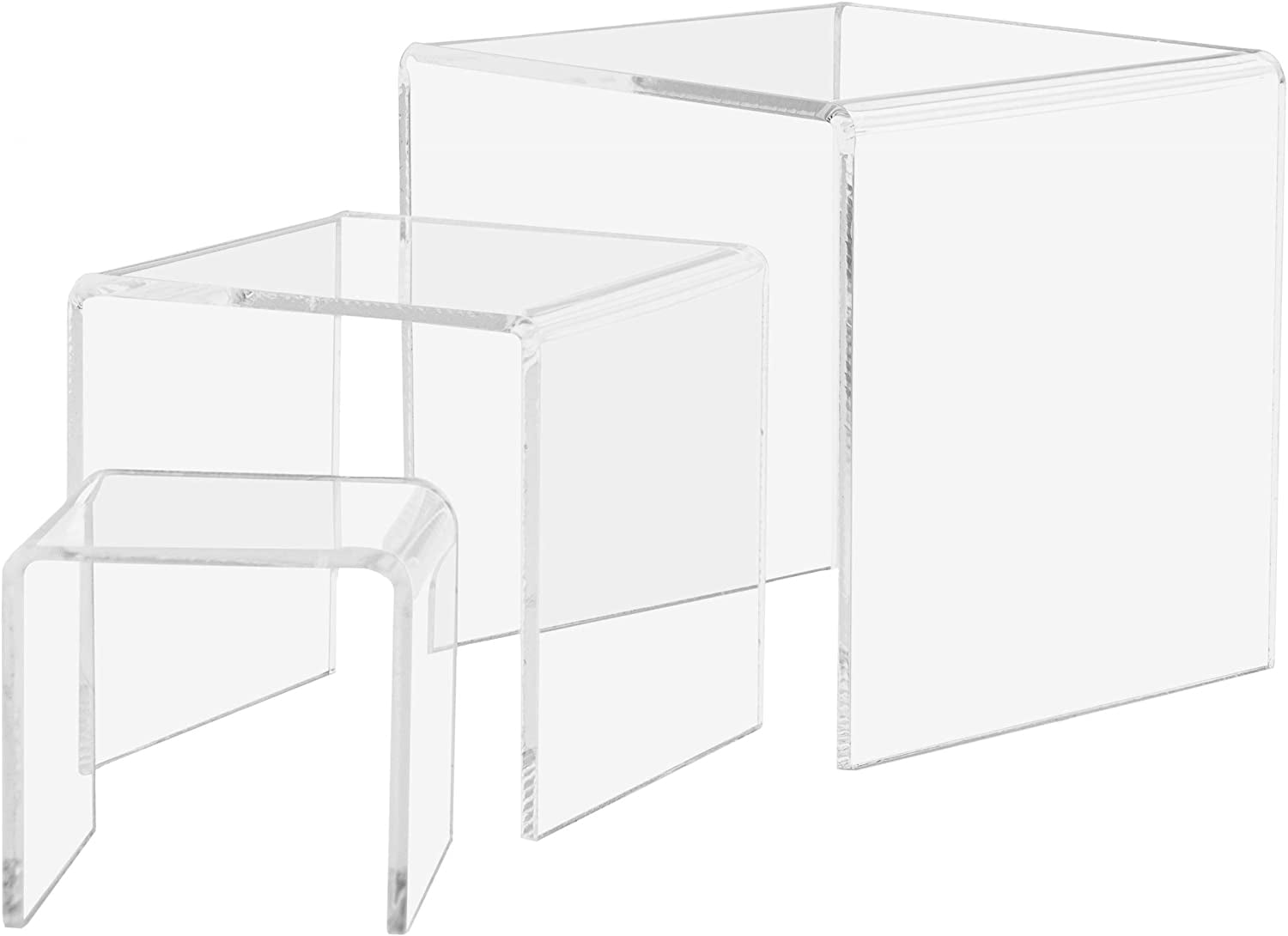 Marketing Holders Riser Set 2" 3" & 4" High Durable Display Platform Pack of 2 Stand 3 Piece ...