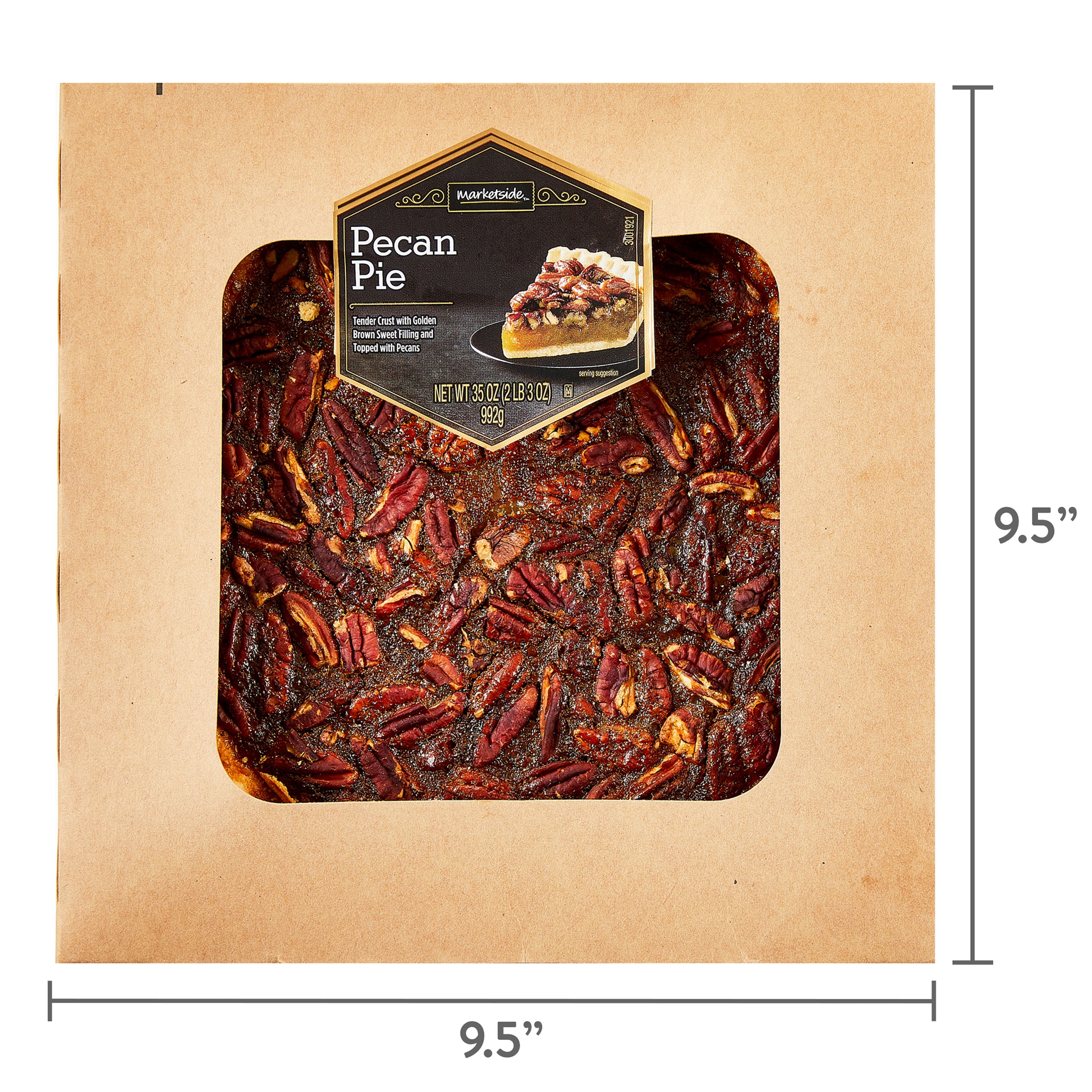 Marketside Pecan Pie 10 Inch 35 oz Shelf-Stable Whole Dessert for ...