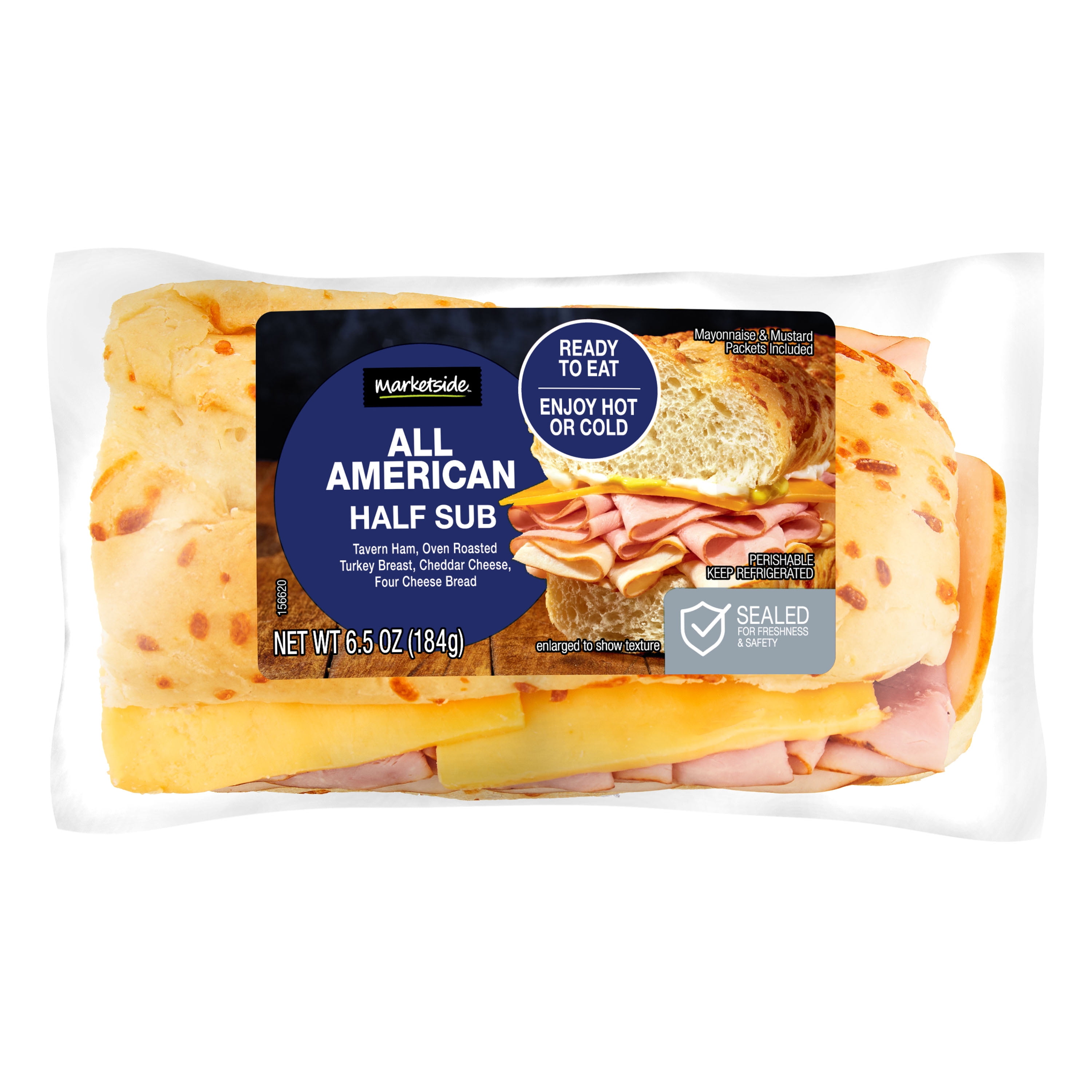 Marketside All American Sub Sandwich, Half, 6.5oz, 1 Count (Fresh ...