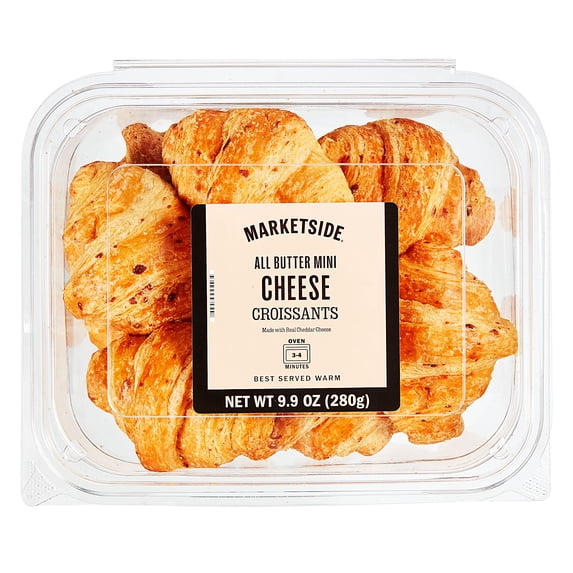 Marketside All Butter Mini Cheese Croissants 9.8 oz 10 Count Flaky ...