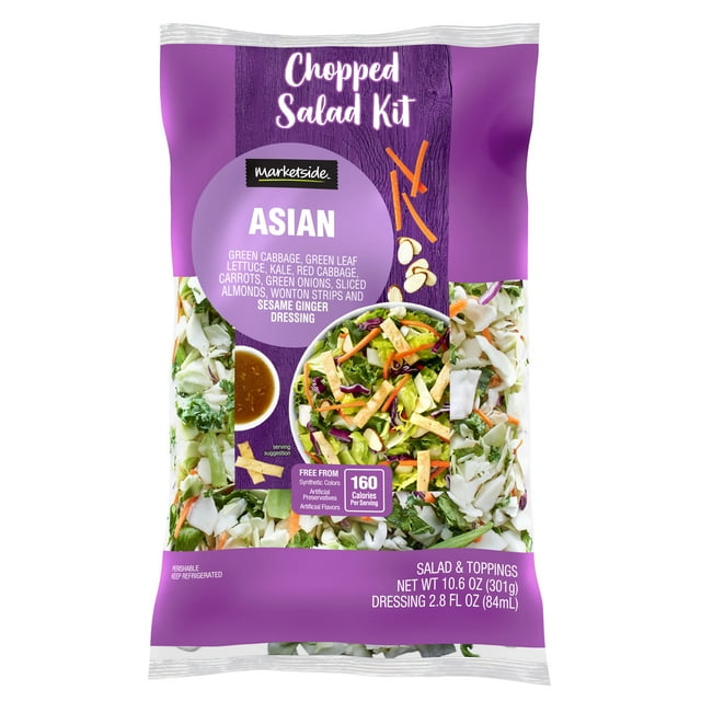 Marketside Asian Chopped Salad Kit, 10.6 oz Bag, Fresh - Walmart.com