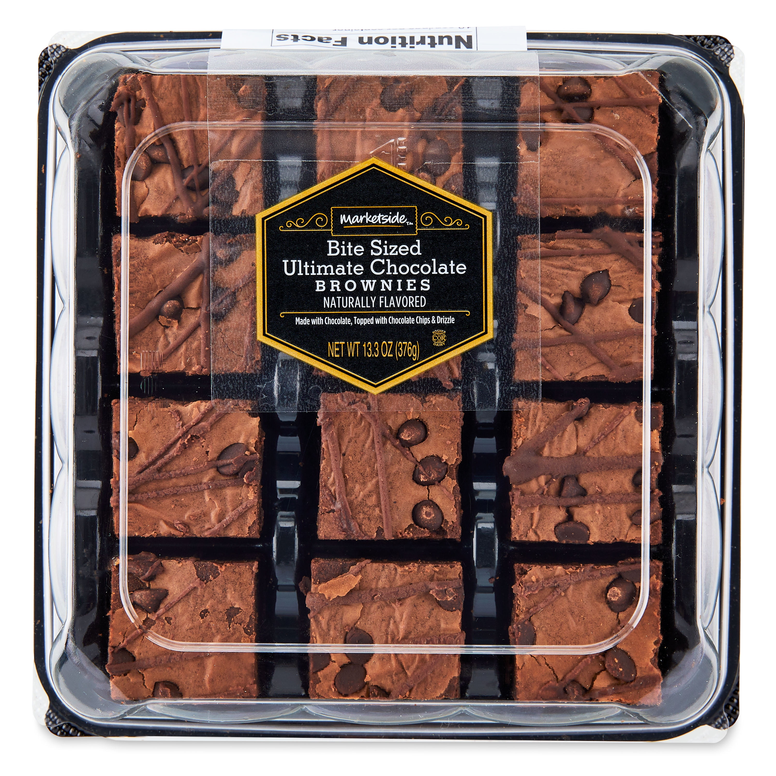 Marketside Bite Sized Ultimate Chocolate Brownies, 13.3 oz, 12 Count ...