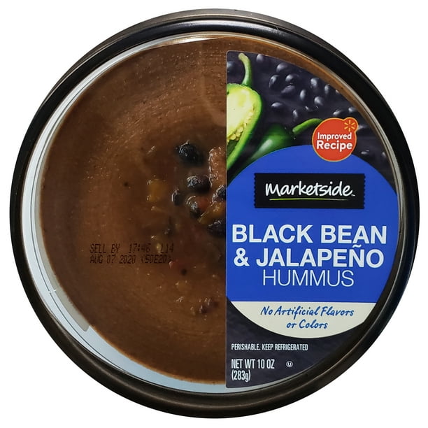 Marketside Black Bean & Jalapeno Hummus, 10 Oz - Walmart Business Supplies